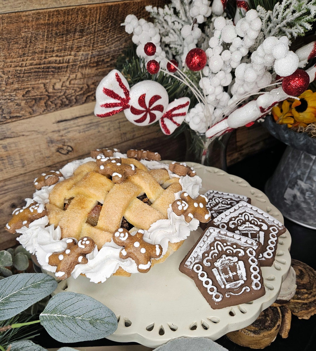 6" Gingerbread Potpourri Pie/tray Decor-not Edible - Etsy