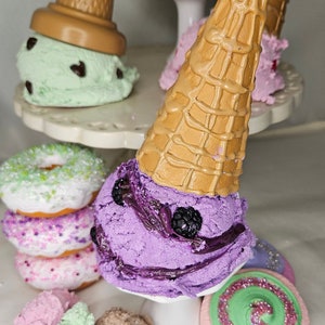 Smashed Ice Cream Cone Marshmallow Mug Topper or Tray Decor-not Edible ...