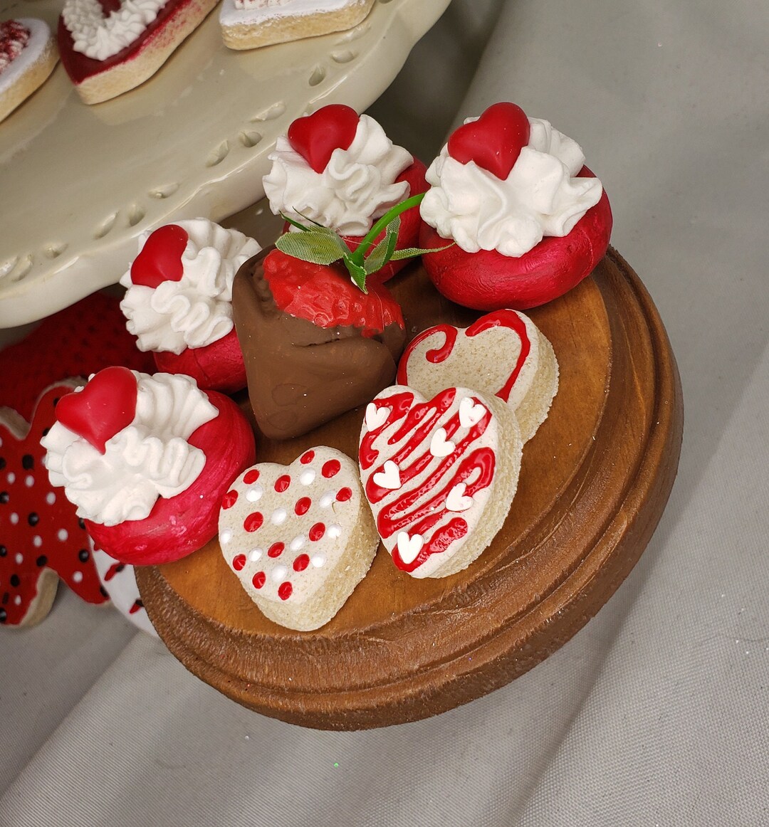 Valentine Sweets Faux Sweets Tray Decor/not Edible - Etsy