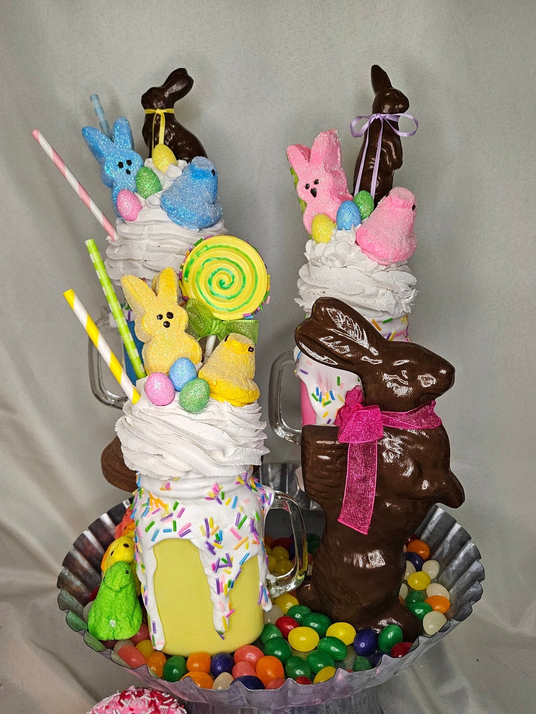 Lifesized Faux Yellow, Pink, or Blue Peep Ultimate Shake/tray Decor-not ...