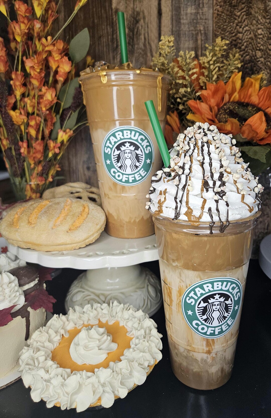 20 Oz. Faux Iced Coffee or Frappuccino/tray Decor-not Edible/ Coffee ...