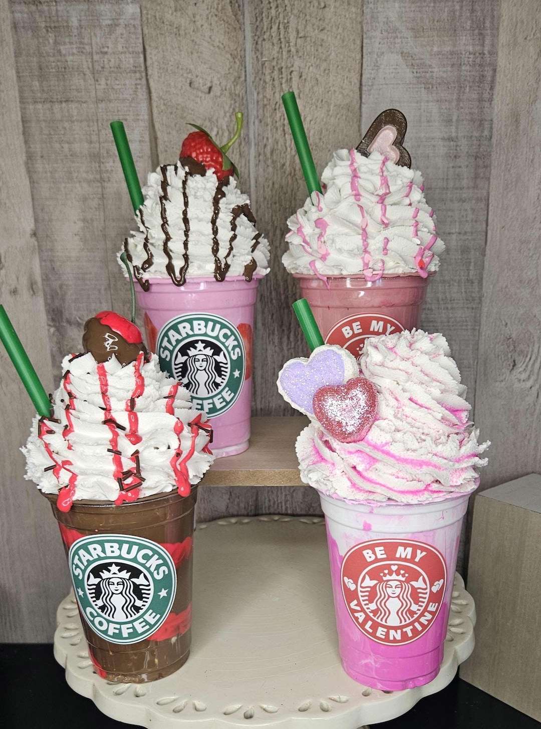Imaginative Play Milkshake/frappuccino/barista Set of 4 Play Set-ages 5 ...