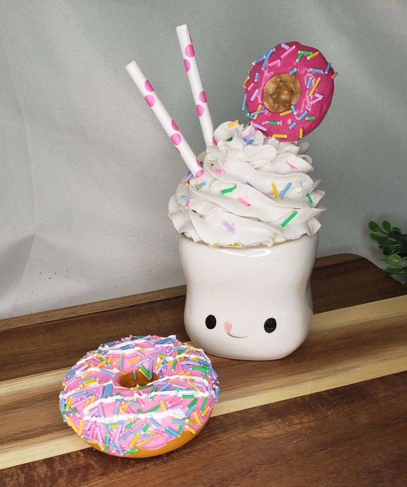 Marshmallow Cup Topper and Donut Bundle Pack/donut Themed-tray - Etsy