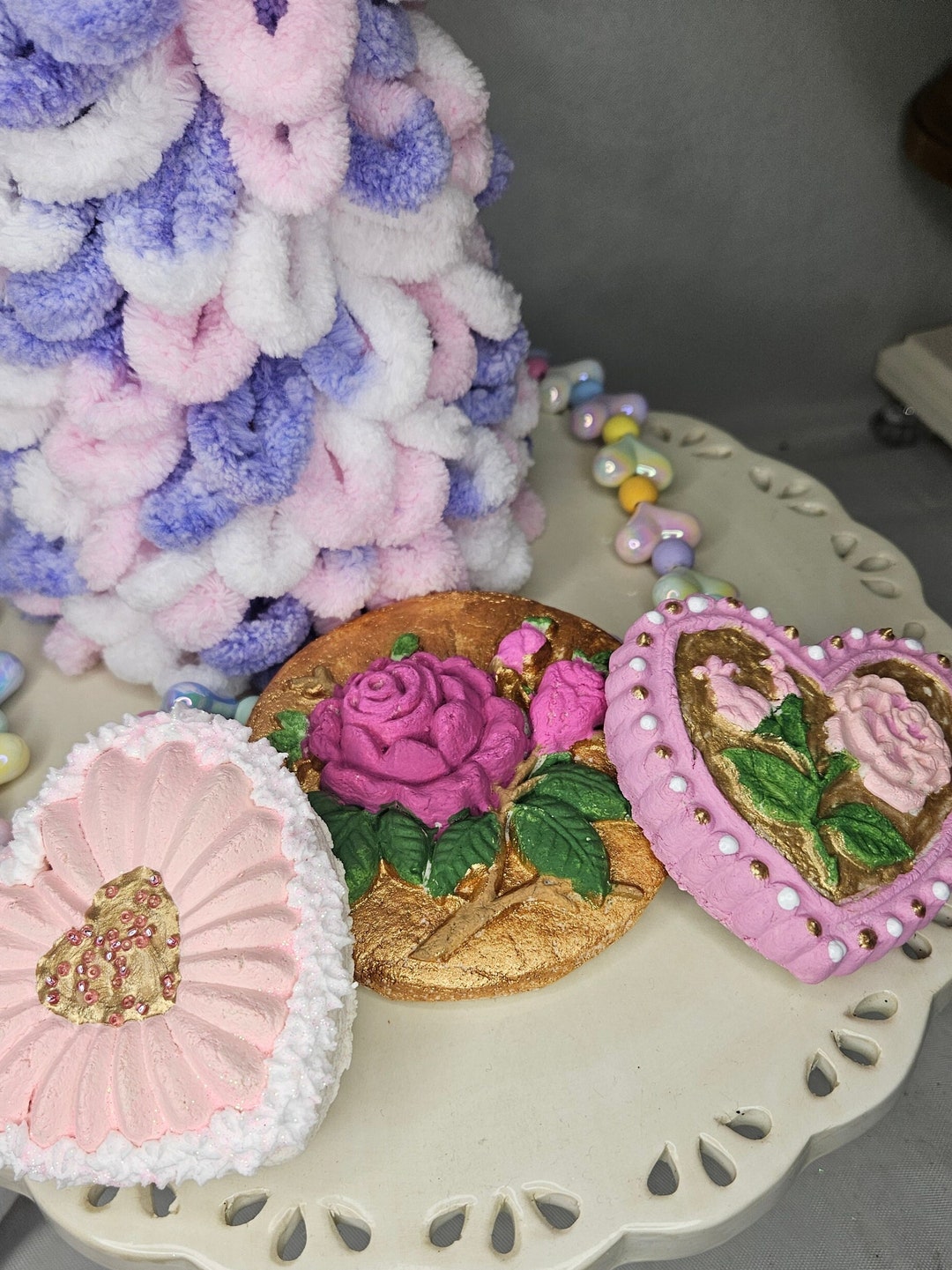 Victorian Themed Faux Sugar Cookies/tray Decor-not Edible/coffee Bar ...