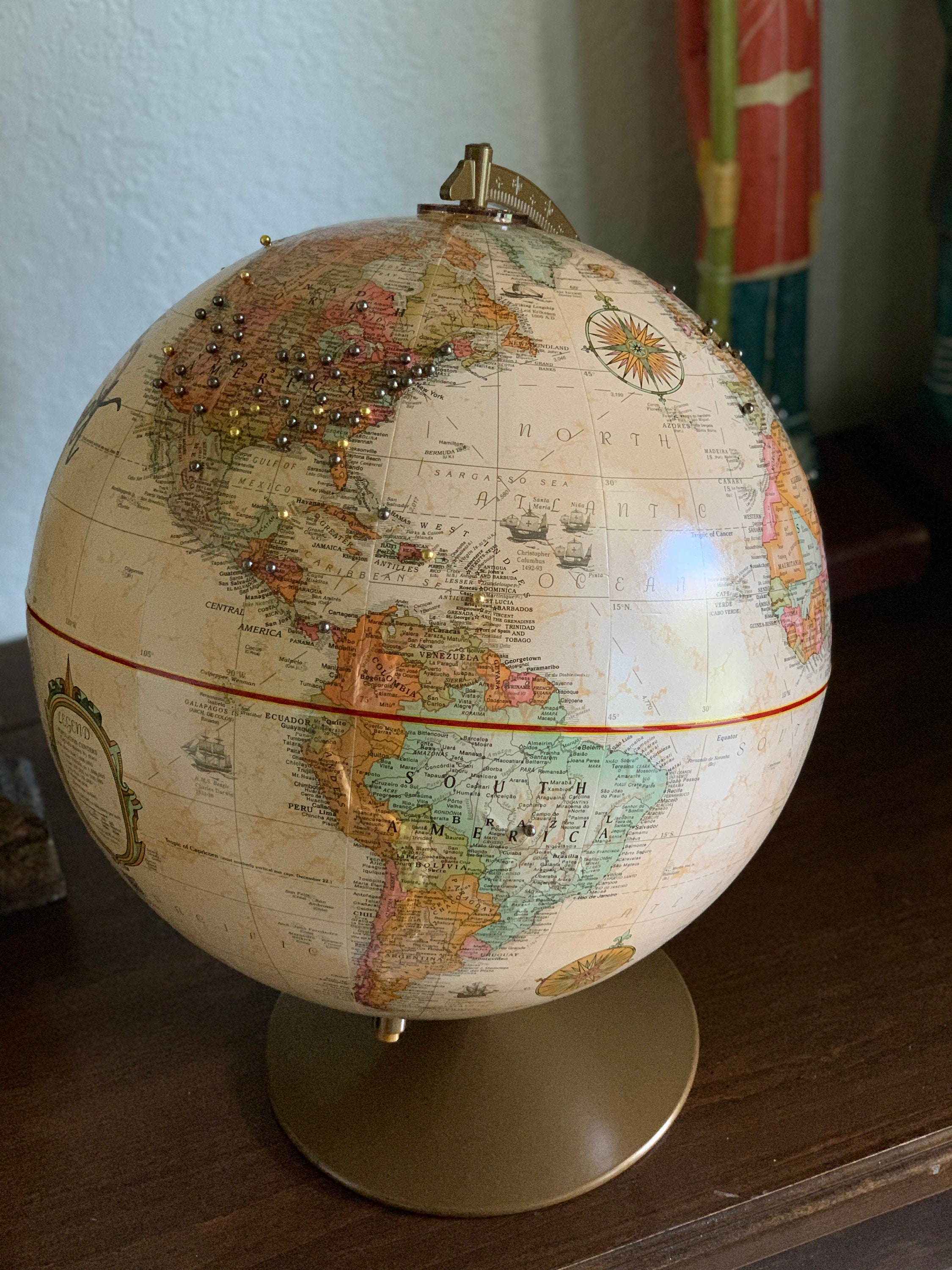 Customized Quoted Hand-lettered Globe (medium Length Quote) - Etsy