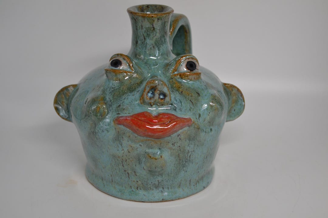 GWEN - Southern Folk Art Face Jug Pottery Ugly Jug - One of a Kind - 4 ...
