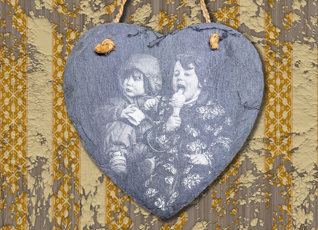 Personalised Slate Heart With Your Image or Picture. Handpicked Quality ...