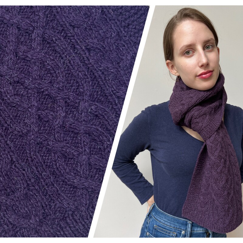 Purple Scarf - Etsy