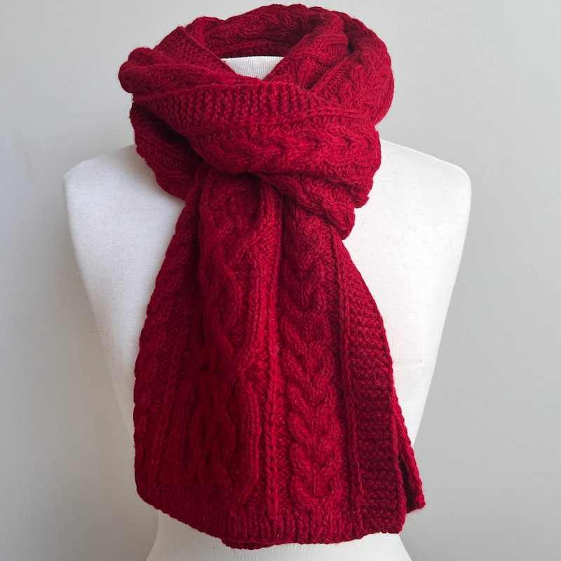 Red Scarfs - Etsy