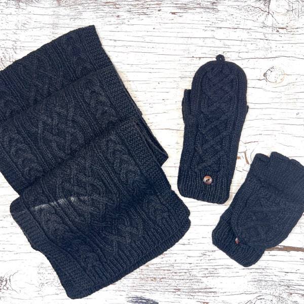 Scarf Mitten Set - Etsy