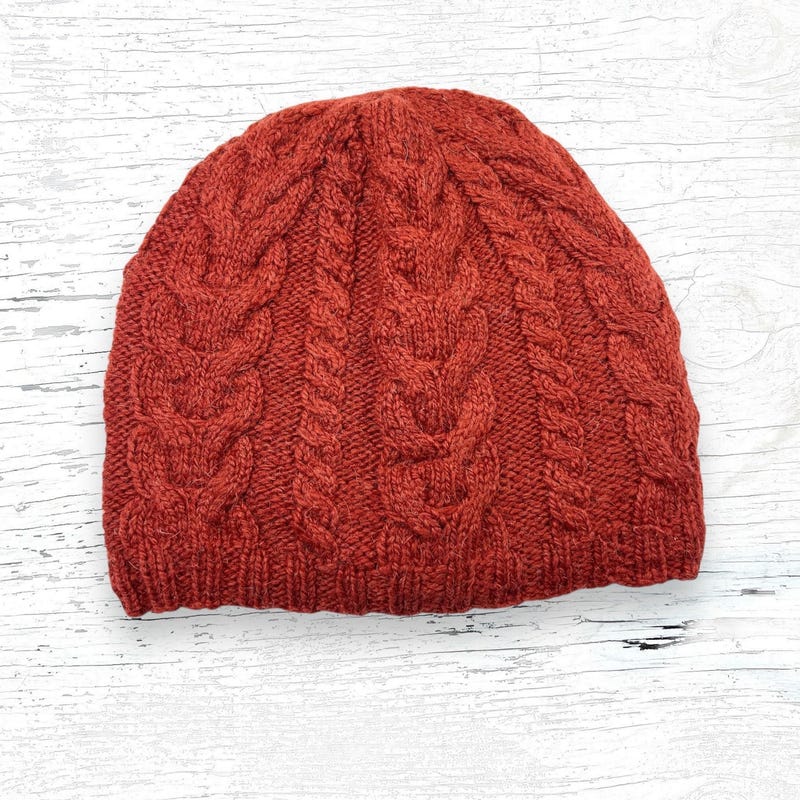 Merino Beanie Rust - Etsy