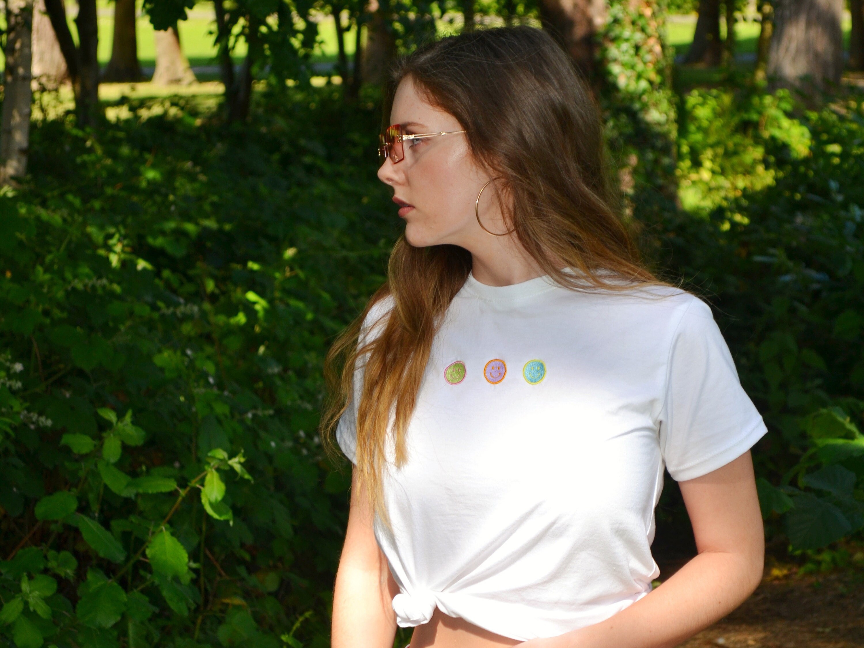 Funky Smiley Face T-shirts Festival Psychedelic White - Etsy