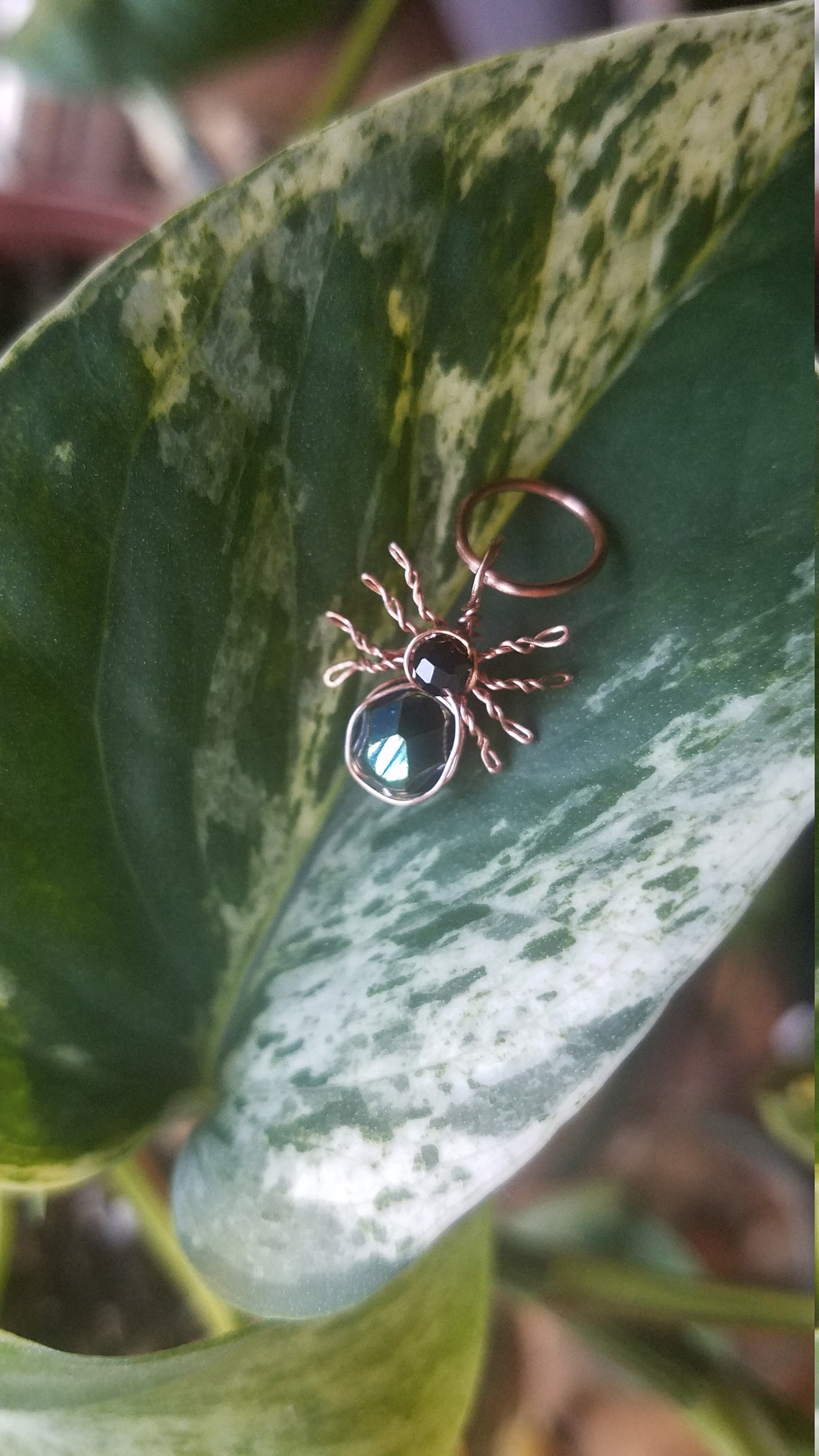 Mini Wire Wrapped Spider Pendant - Etsy