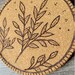 Pyrography Botanical Cork Coasters - Etsy
