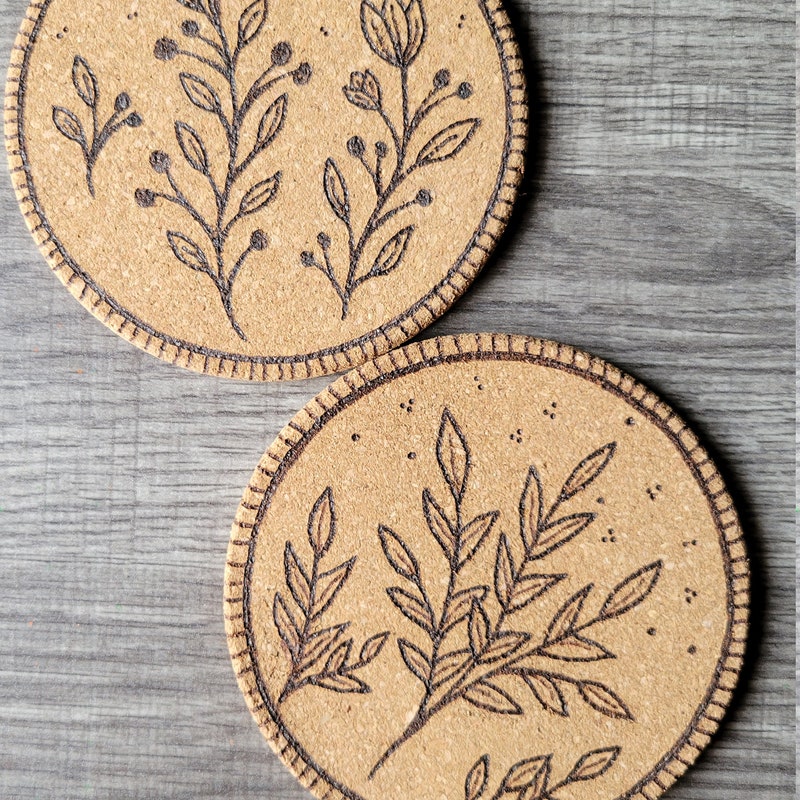 Cork Coasters - Etsy