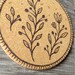 Pyrography Botanical Cork Coasters - Etsy