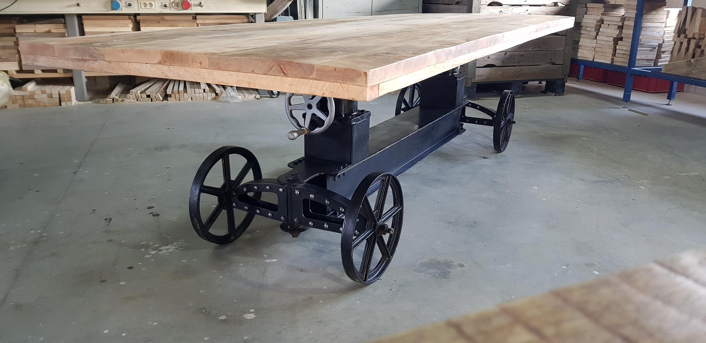 Crank Table Dining Table Industrial Table Vintage Table Train Table ...