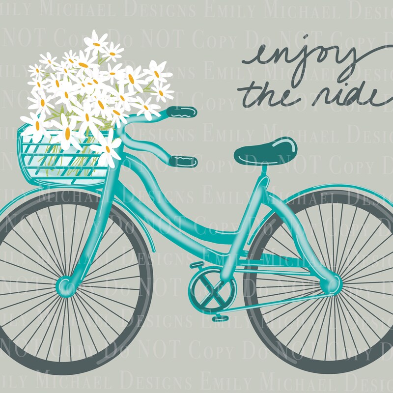 Bike With Flowers - Etsy