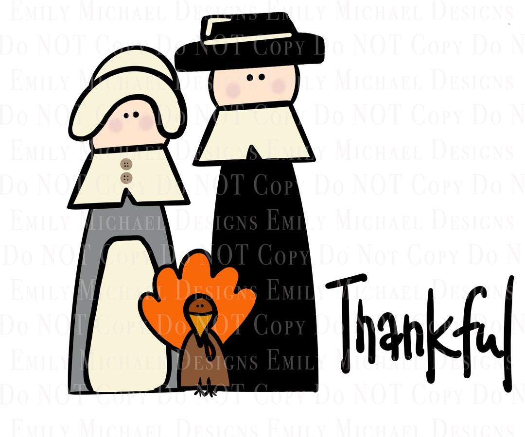 Thankful Pilgrims Digital Art Pilgrims PNG Pilgrim Sublimation PNG ...