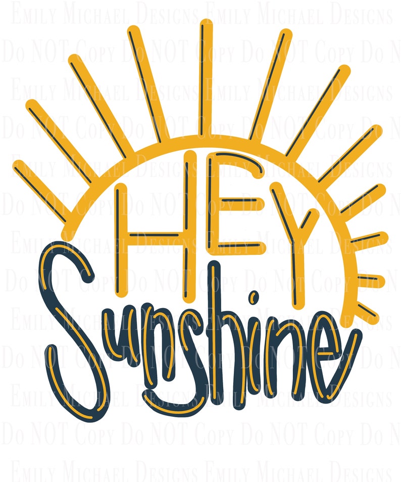 Hey Sunshine Digital Download Sublimation PNG Digital Art - Etsy