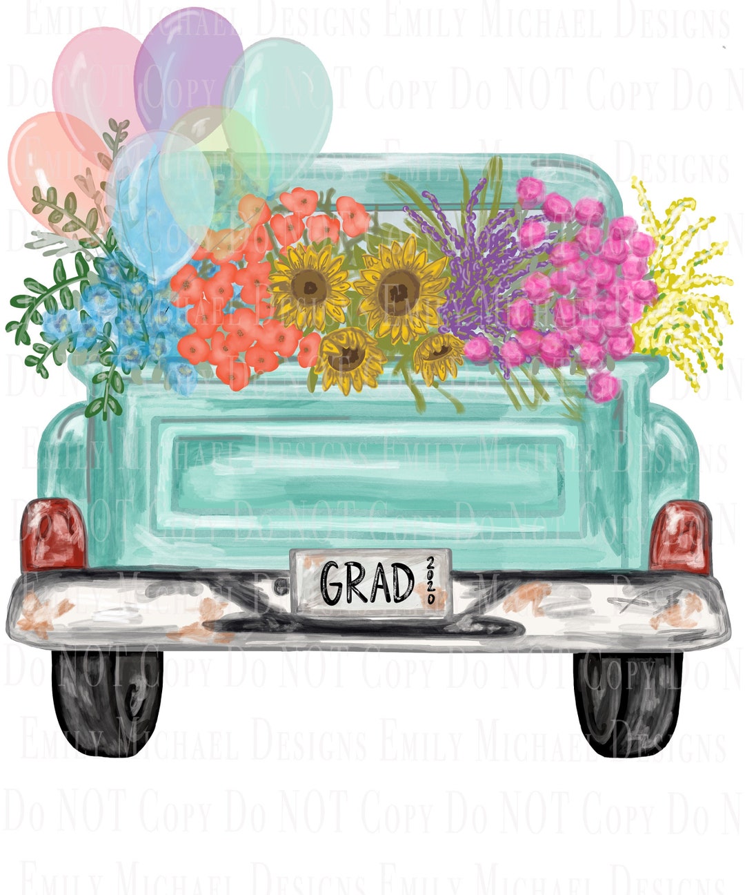 Graduation Celebration Antique Truck Sublimation 2020 Grad Antique ...