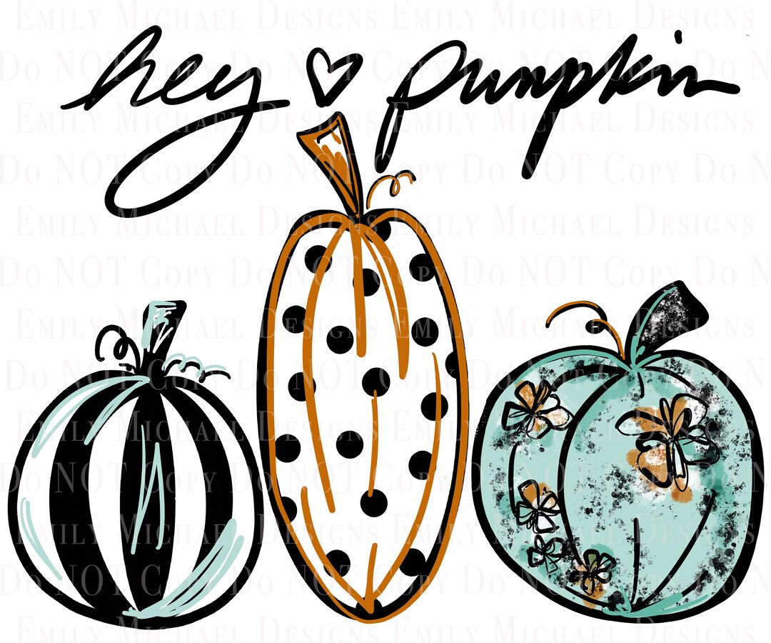 Hey Pumpkin PNG Pattern Pumpkins Digital Download File Pumpkin ...