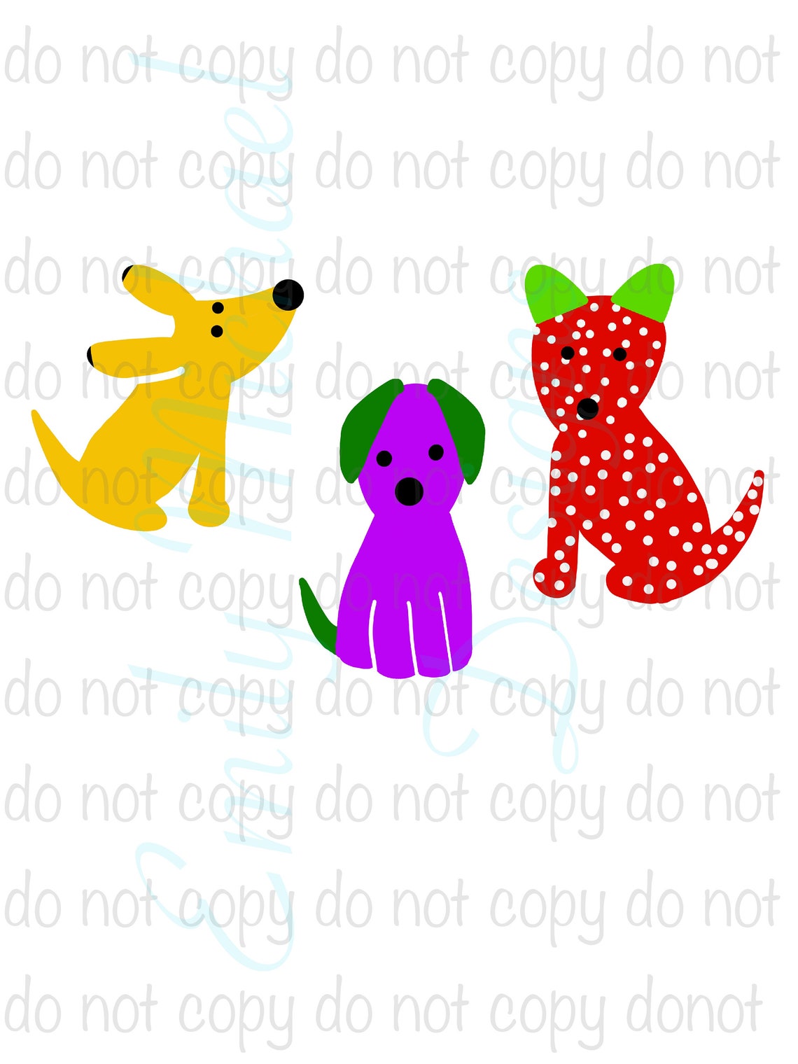 3 Digtal Downloads Fruit Dogs Puppy Dog Fruit Hand - Etsy