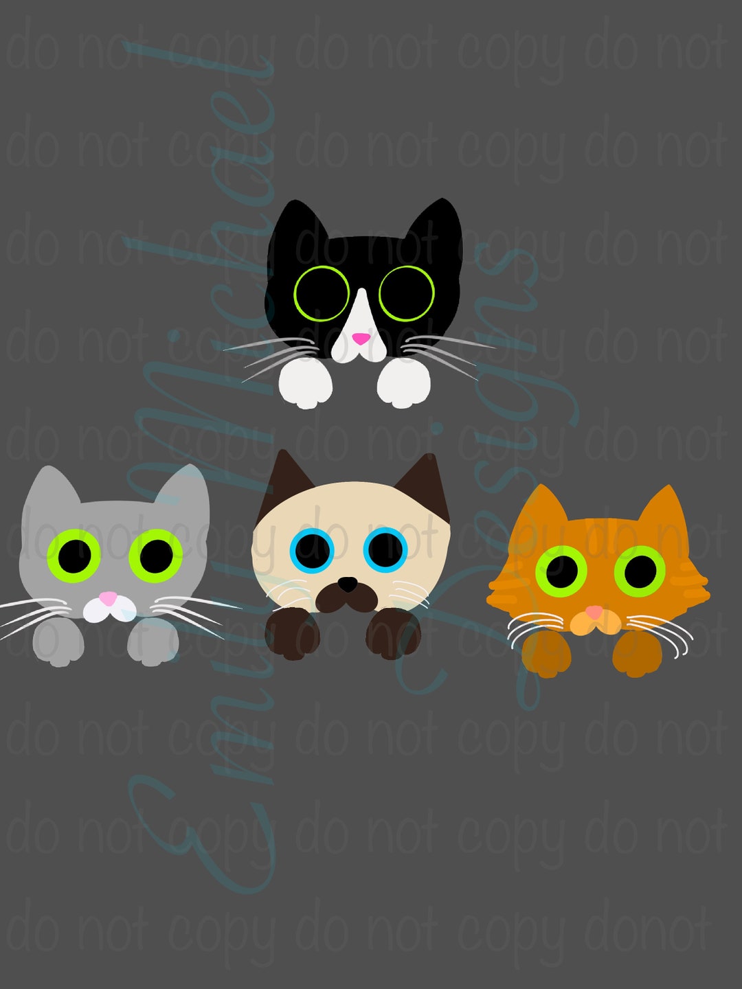 4 Digital Downloads | Digital Download | Cat Lover Print | Cat ...