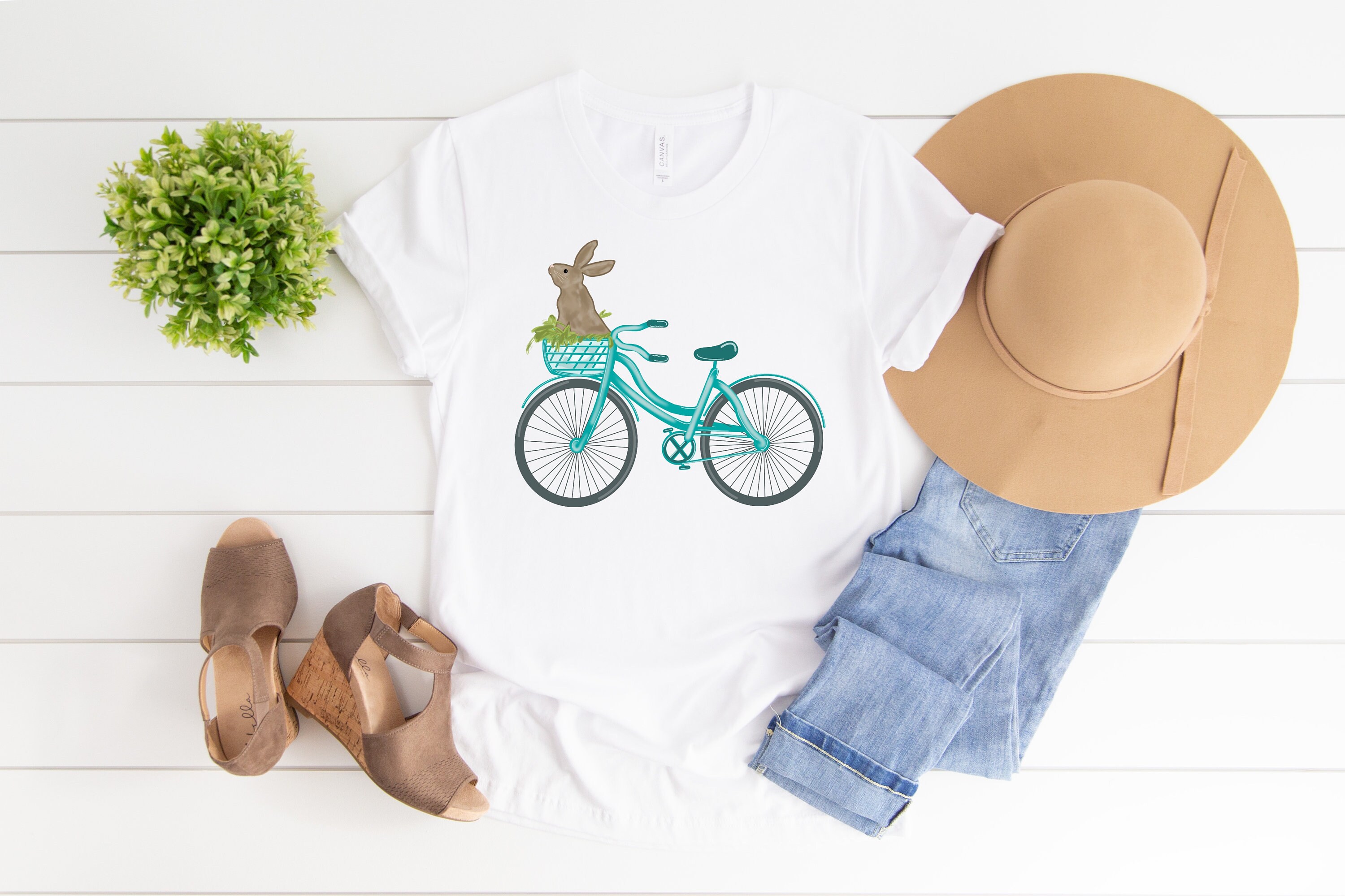 Bunny Bike Digital Download Easter Bike Digital Image PNG - Etsy