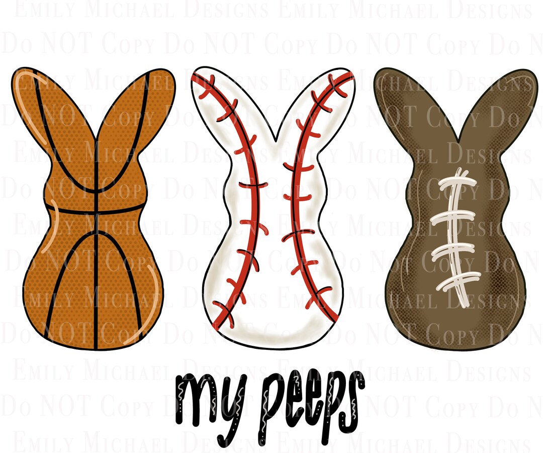 Easter Sports Boys Digital Download Easter Sports Peeps Sublimation ...