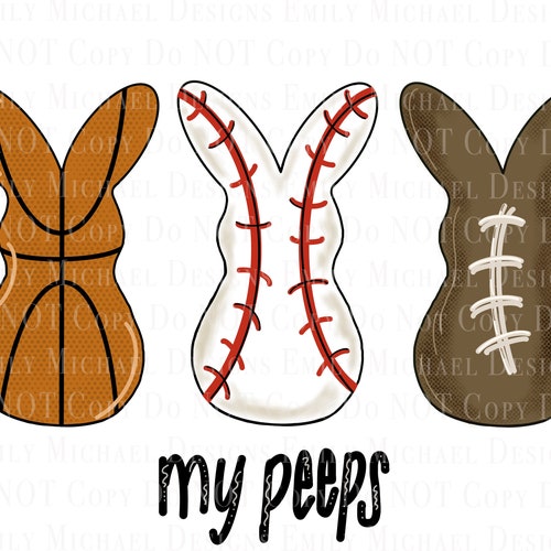 Easter Sports Boys Digital Download Easter Sports Peeps - Etsy