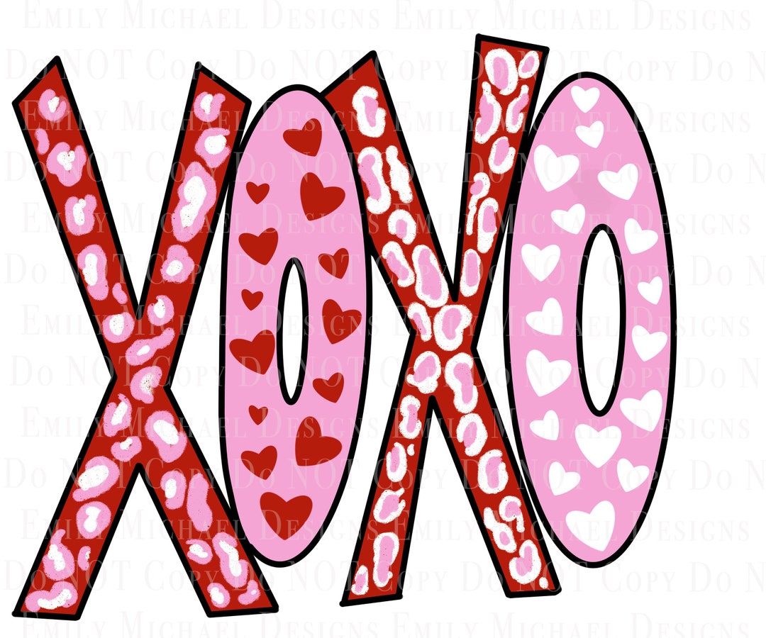 XOXO PNG Digital Download Digital Art Valentines Day PNG Printable ...