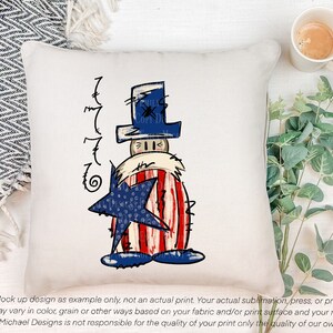 Uncle Sam 1776 Cute Americana PNG File USA Sublimation Fourth of July ...