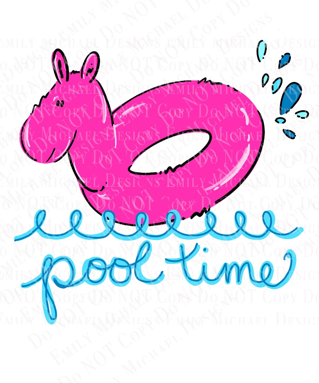 Pool Time PNG Summer Digital Art Download Pool Float PNG for ...