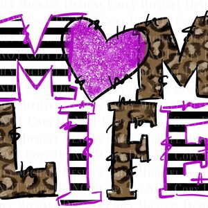 Mom Life Digital Download PNG Mom Sublimation PNG Leopard Print Digital ...