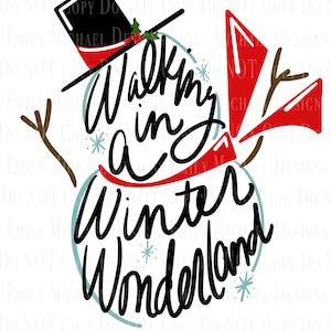 Winter Wonderland Snowman Digital Download Image Snowman PNG Winter ...