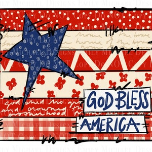 God Bless America Flag Fourth of July Flag Pattern 4th of July ...