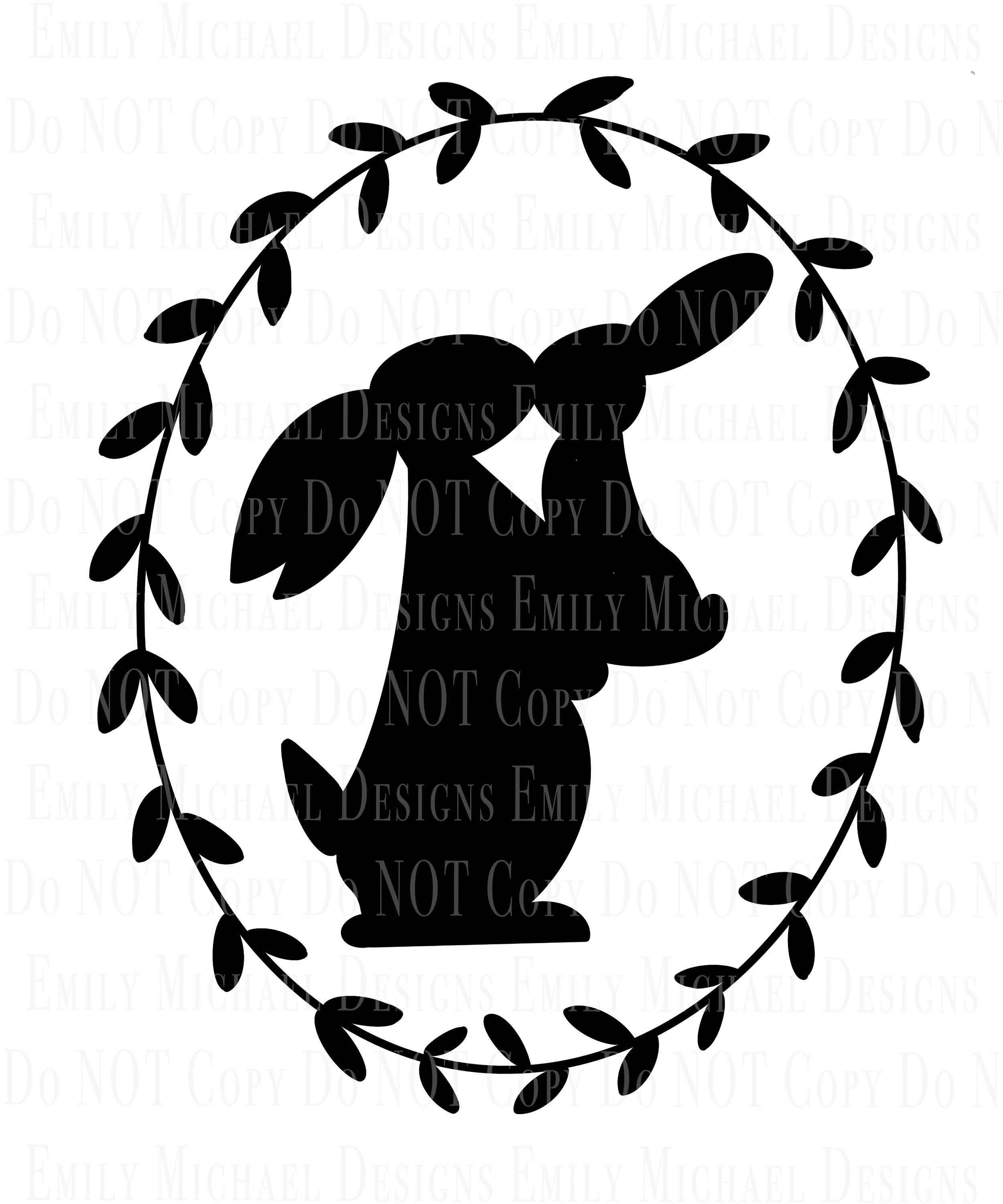 Baby Bunny Silhouette