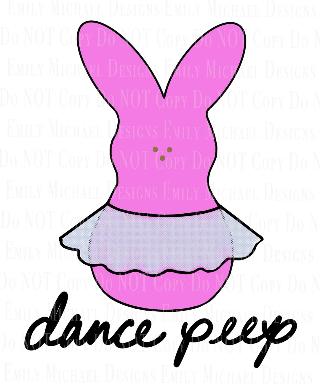 Easter Peep Dance PNG Digital Download Sublimation PNG Dance Peeps ...