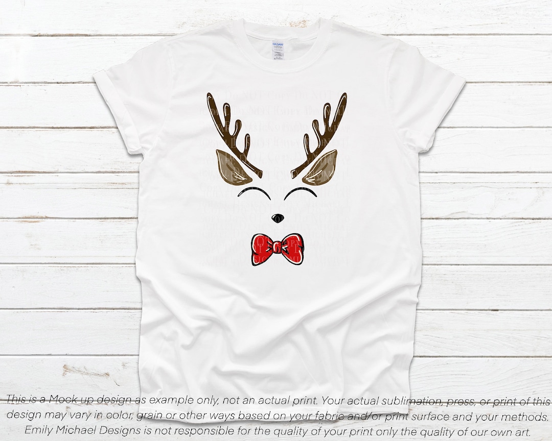 Cute Reindeer PNG Digital Art File Reindeer Sublimation or Vinyl ...