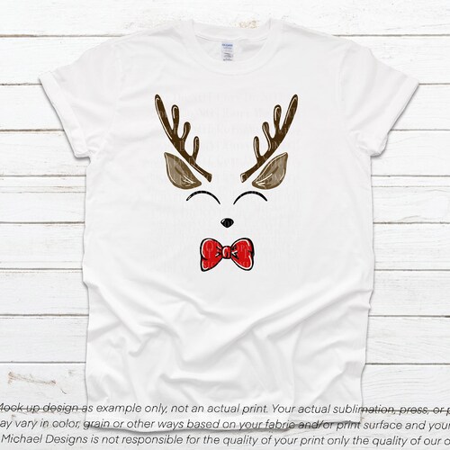 Cute Girl Reindeer PNG Digital Art File Reindeer Sublimation - Etsy