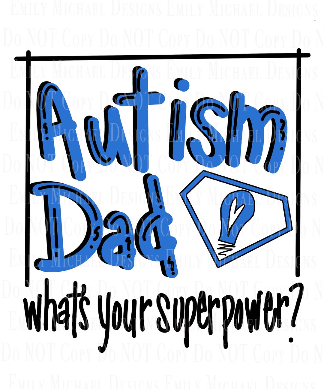 Autism Dad PNG Autism Awareness Image Autism Sublimation PNG AU Dad ...