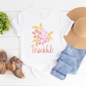 Thankful Digital Art Download PNG Digital Download Spring Floral PNG ...