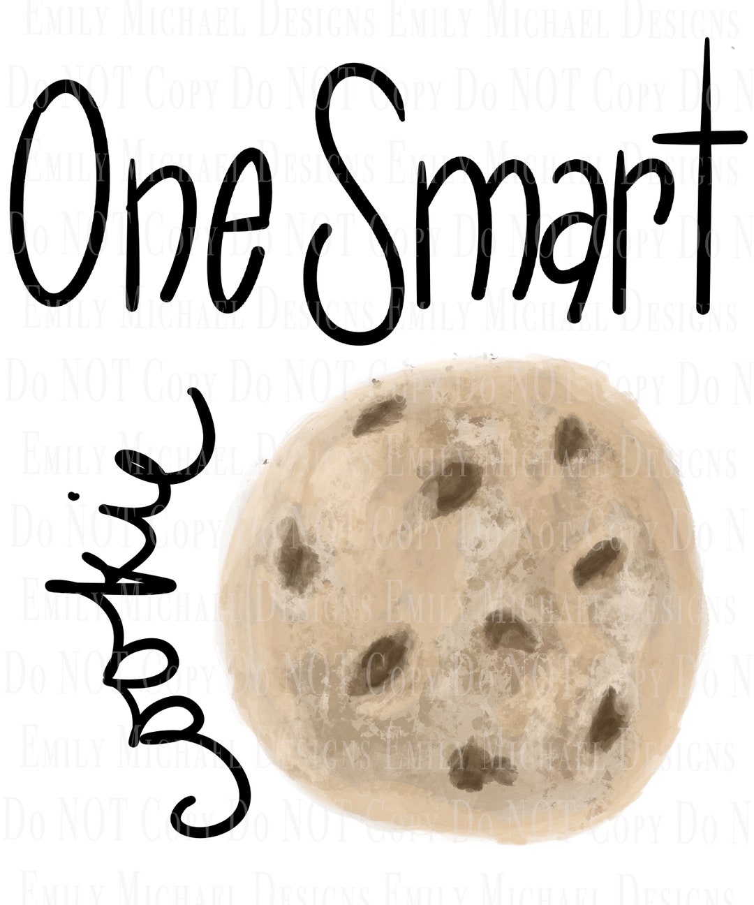 One Smart Cookie Digital Download PNG Kindergarten Sublimation Image ...