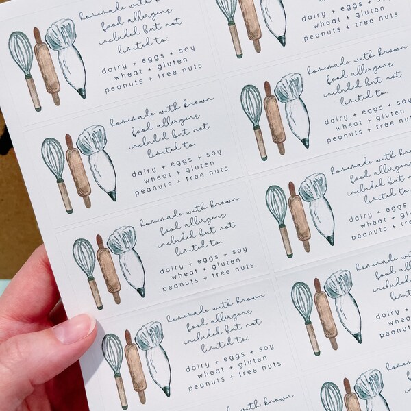 Cottage Food Labels - Etsy