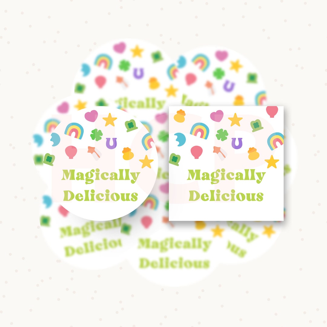 Magically Delicious Tag, Printable Lucky Charm Tag, Marshmallow Lucky ...