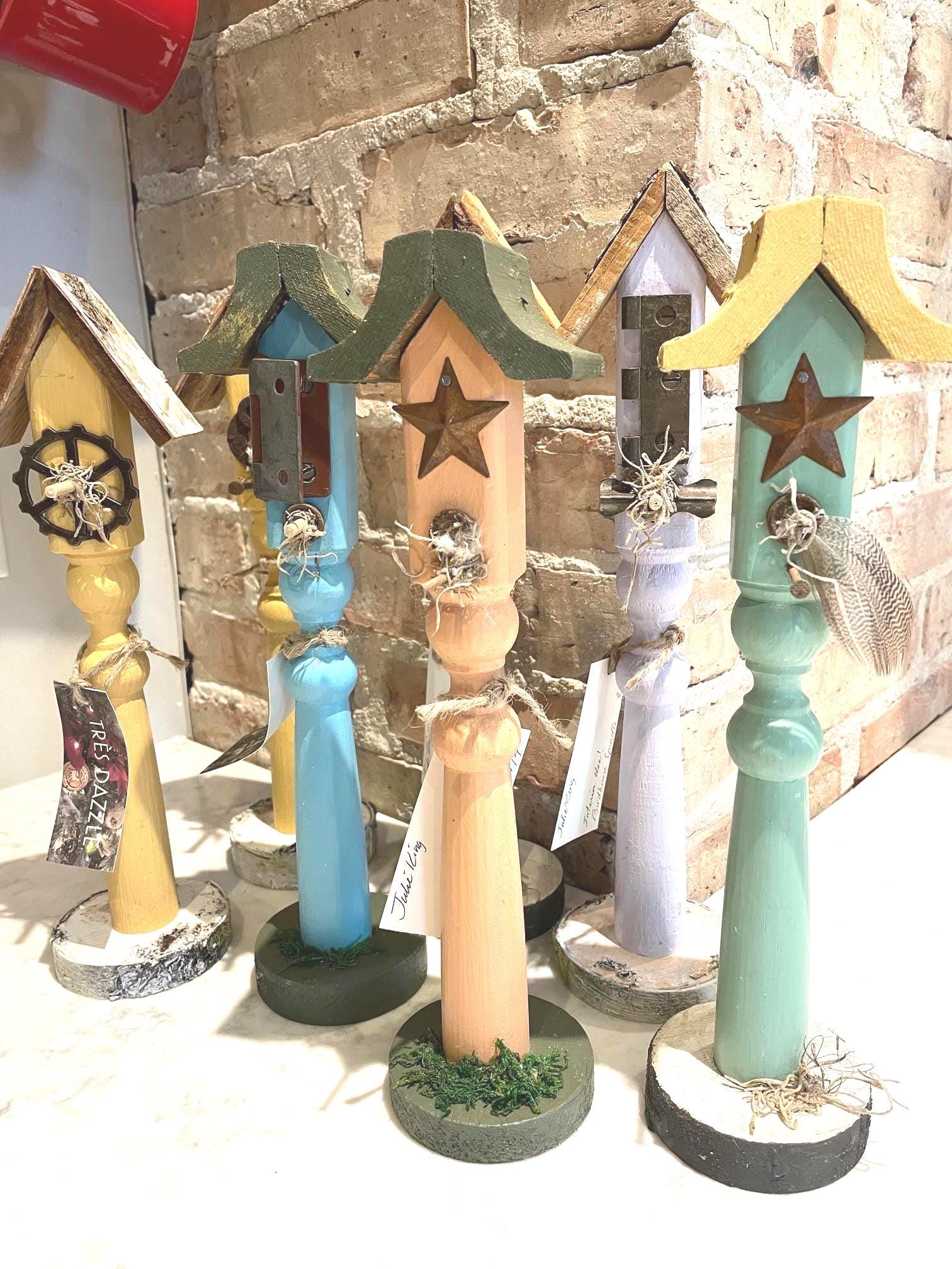 Spring Decor Upcycled Birdhouse Spindles - Etsy