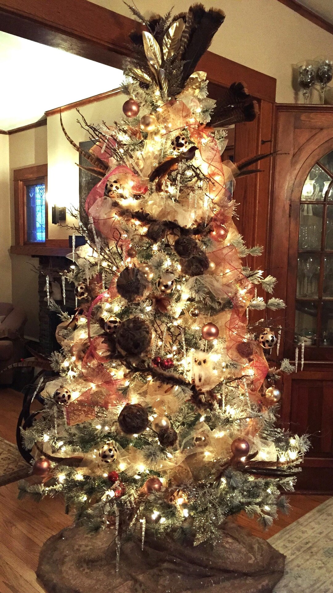 Feathered Fir Theme Tree Decorating Kit - Etsy