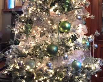 Peppermint Twist Theme Tree Decorating Kit - Etsy