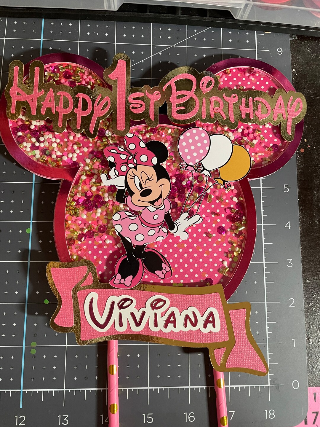 Minnie Cake Topper - Etsy
